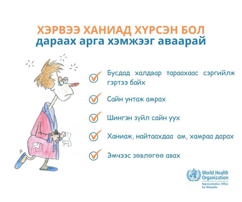 Ханиаднаас урьдчилан сэргийлэх зөвлөмж