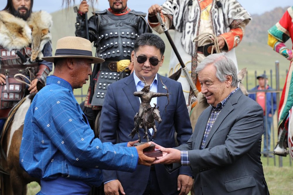 НҮБ ын Ерөнхий нарийн бичгийн дарга Антонио Гутерреш “Хаадын хаан морин парк” д зочилжээ