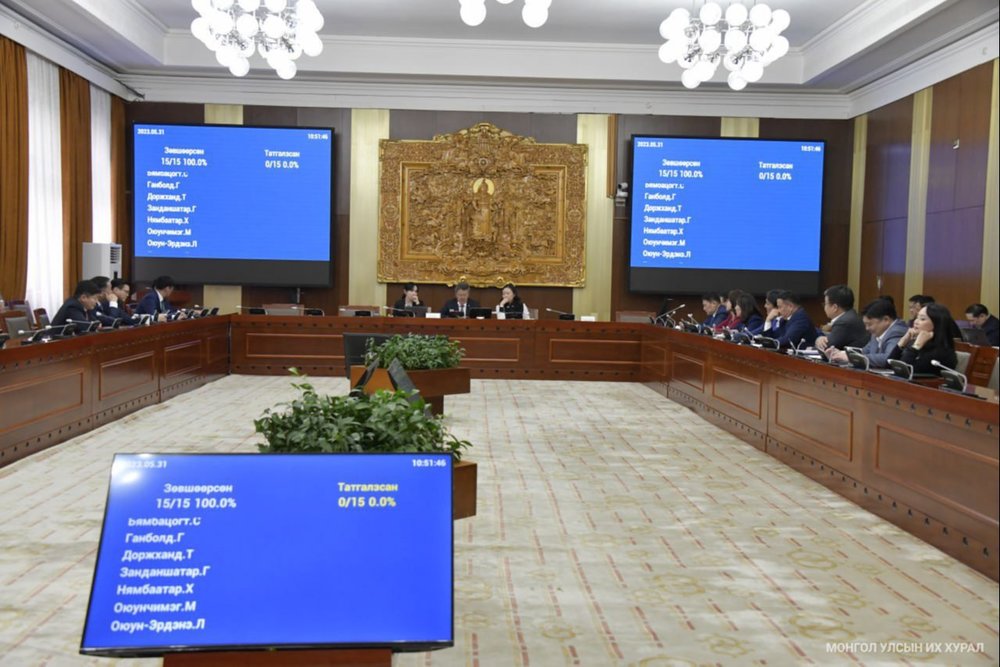 ТББХ Монгол Улсын Үндсэн хуульд оруулах өөрчлөлтийн төслийн гурав дахь хэлэлцүүлгийг хийлээ
