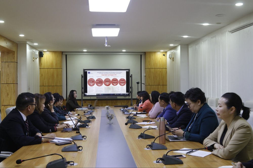 Жендэрийн мэдрэмжтэй ажлын байрны бодлогын хэрэгжилтийн явцын тайлантай танилцжээ